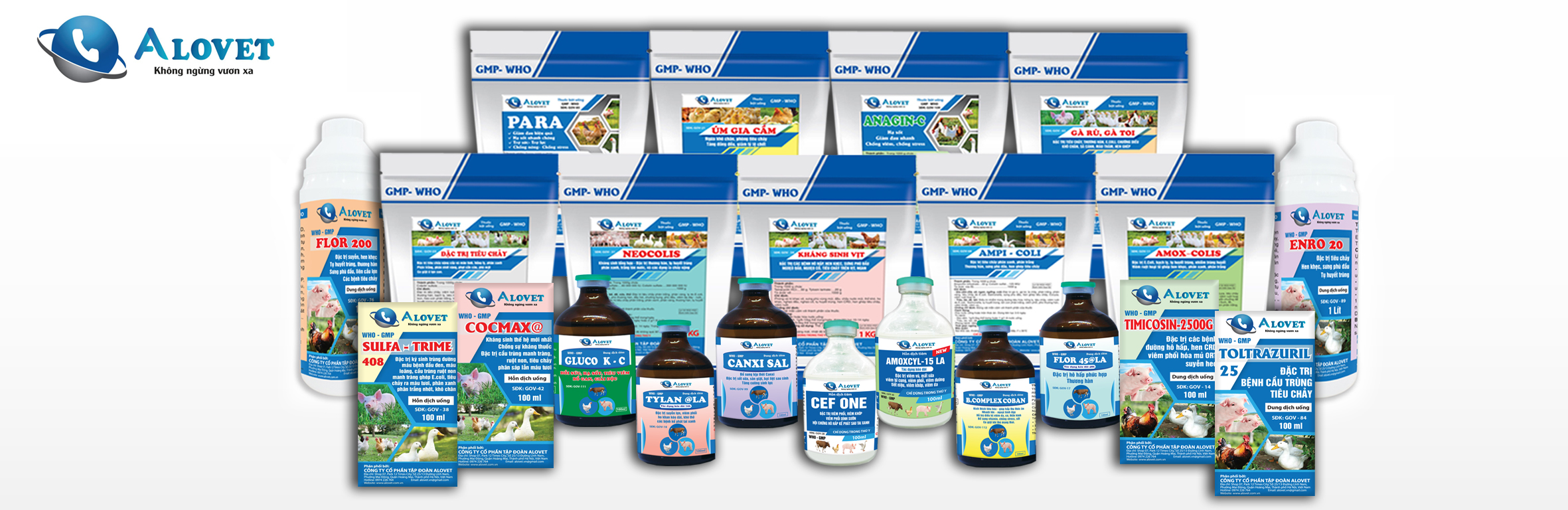 Mua thuốc thú y Alovet Online | Gian hàng trực tuyến hiện đại nhất